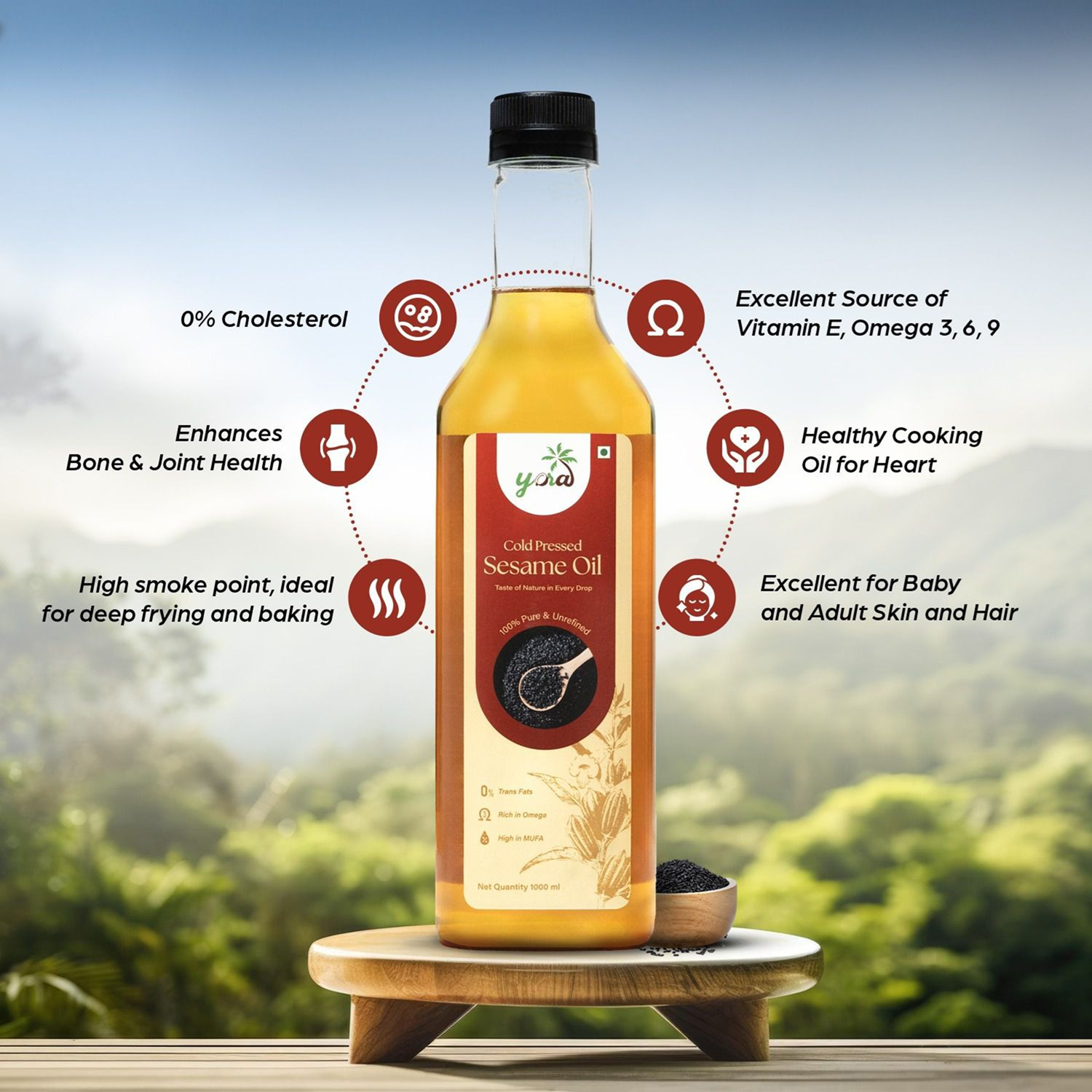 Yora Cold Pressed Sesame Oil 500ml – FRUITLINQ